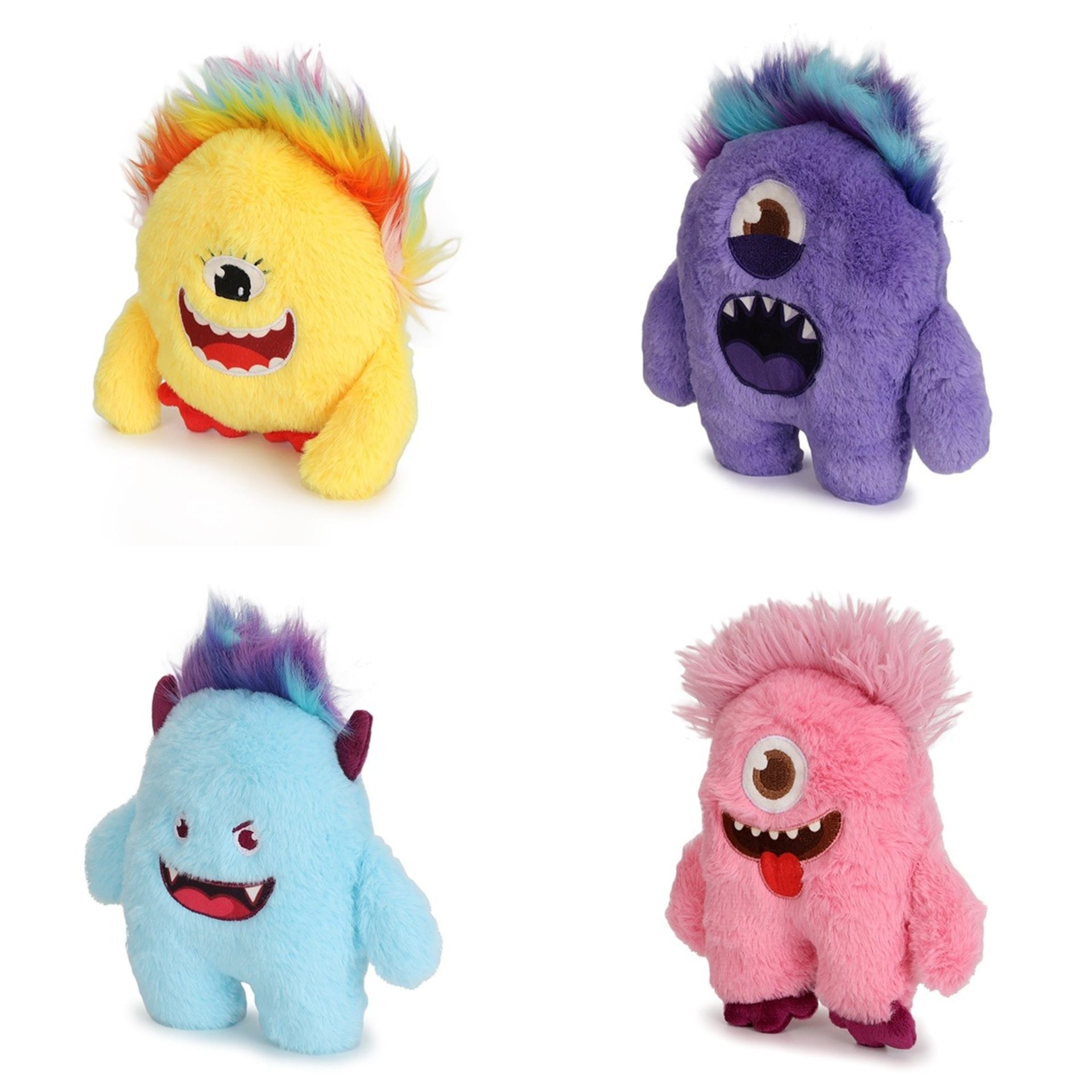 Pet Toy Plush Fluff Head Monster - Assorted - Kmart