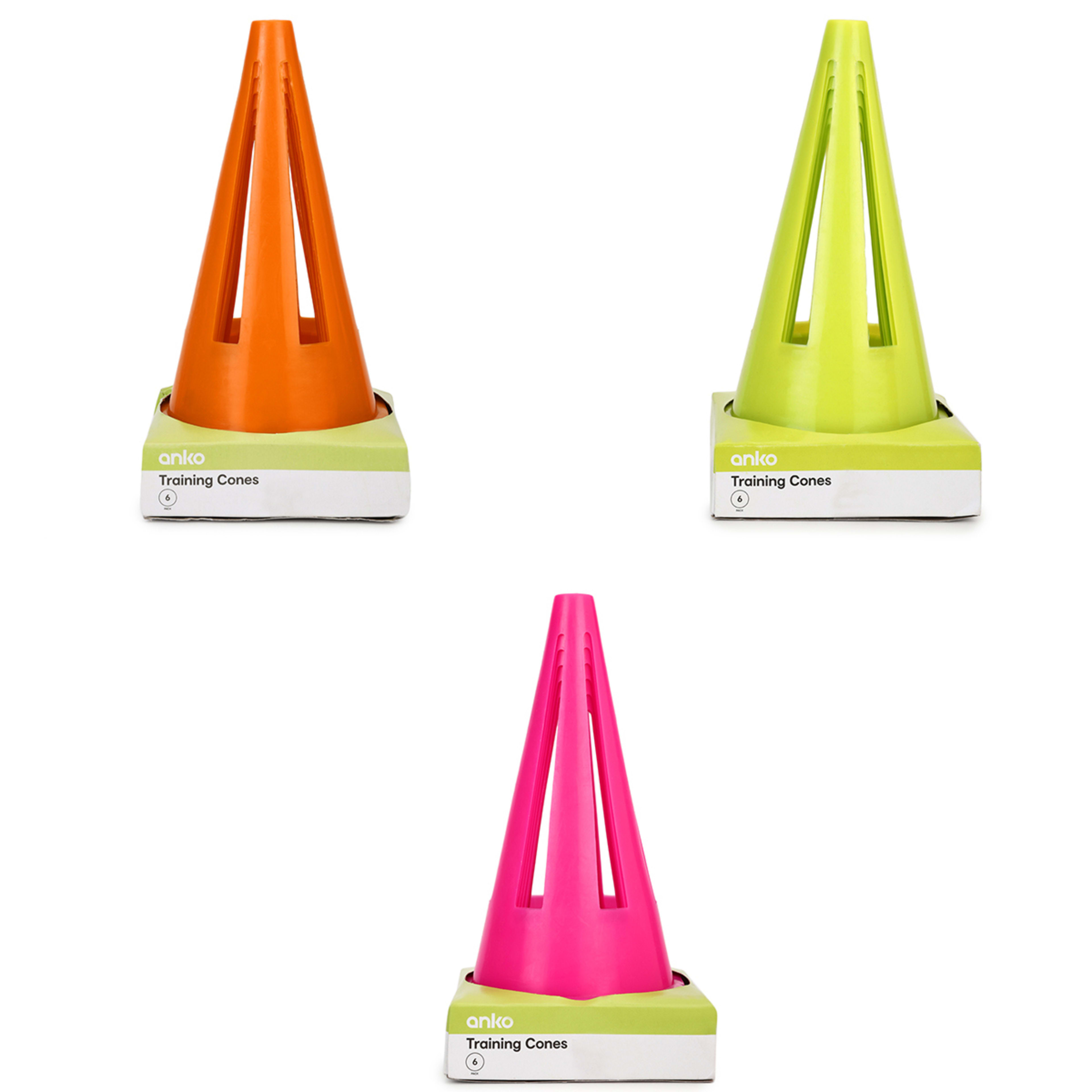 6 Pack Training Cones - Kmart