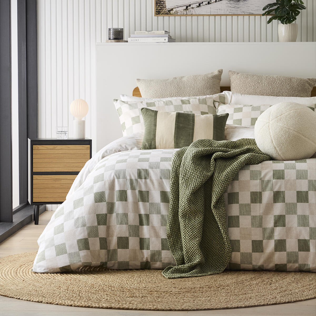 Remy Reversible Cotton Rich Quilt Cover Set - Queen Bed - Kmart