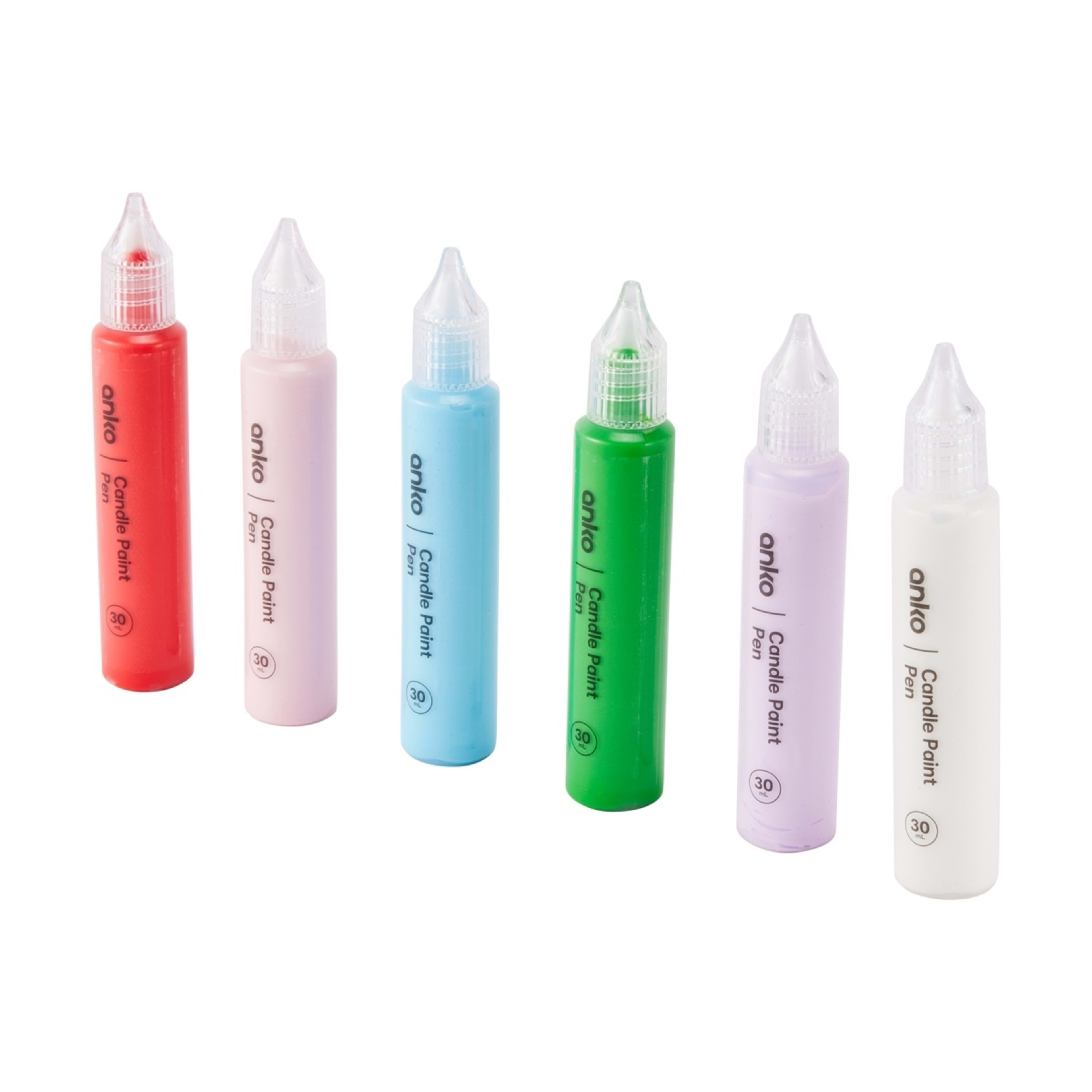 6 Pack Candle Paint Pens - Kmart