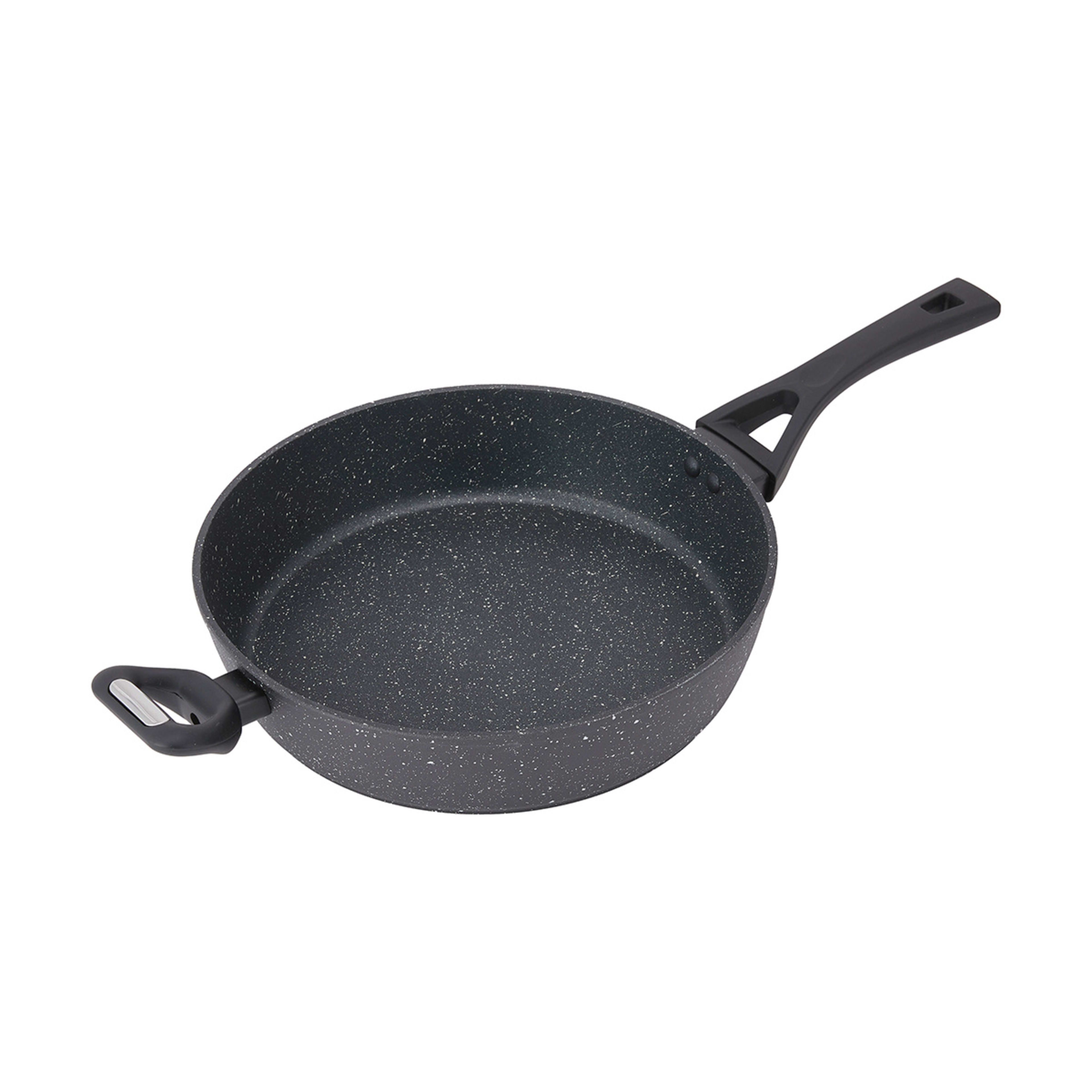 30cm Stone Blast Saute Pan - Black - Kmart