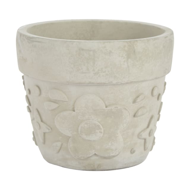 6 Piece Paint Your Own Embossed Flower Pot - Kmart