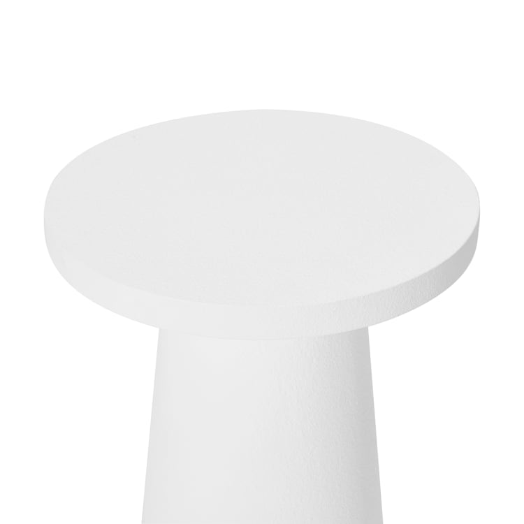 White Textured Side Table - Kmart