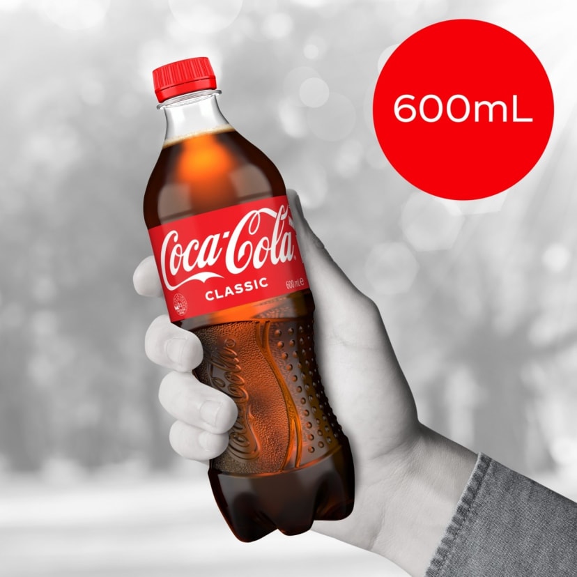 Coca-Cola Classic Soft Drink Bottle 600ml - Kmart NZ
