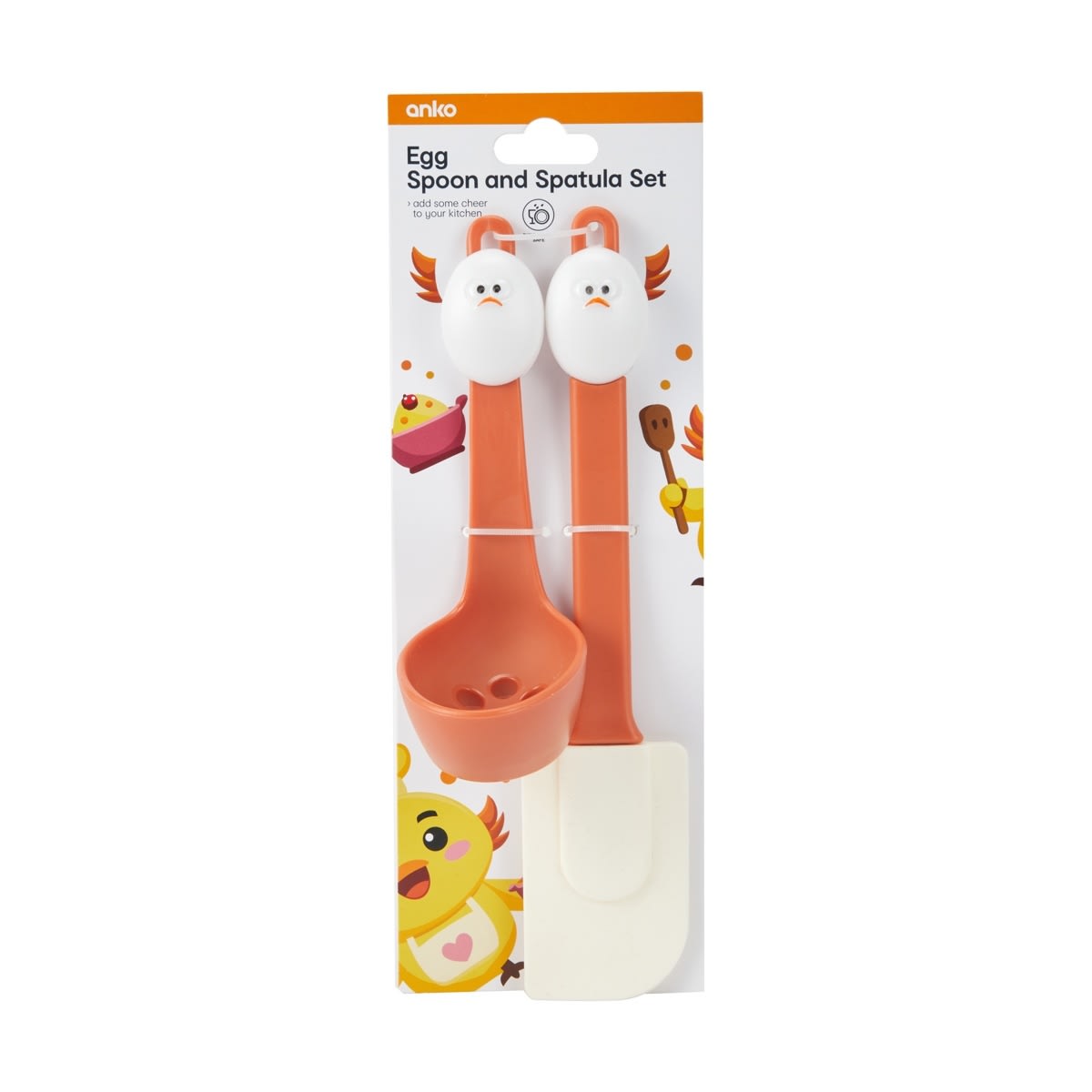 Egg Spoon and Spatula Set - Kmart