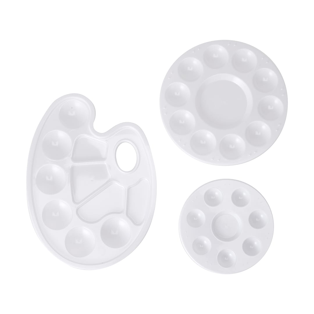 3 Pack Paint Palette Set - Kmart