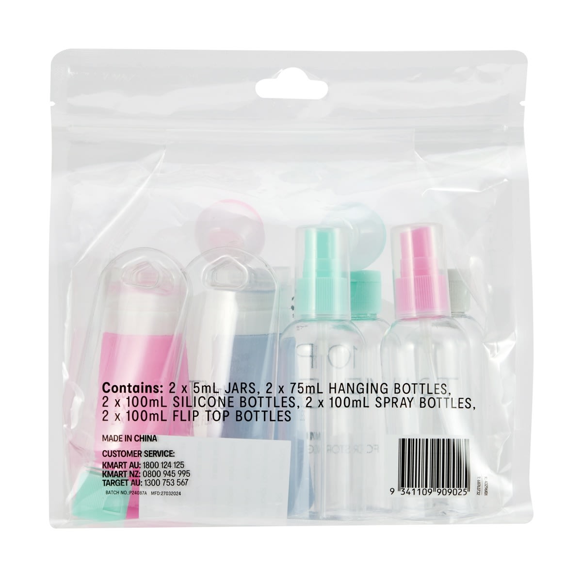 10 Pack Travel Solutions Essentials - Kmart