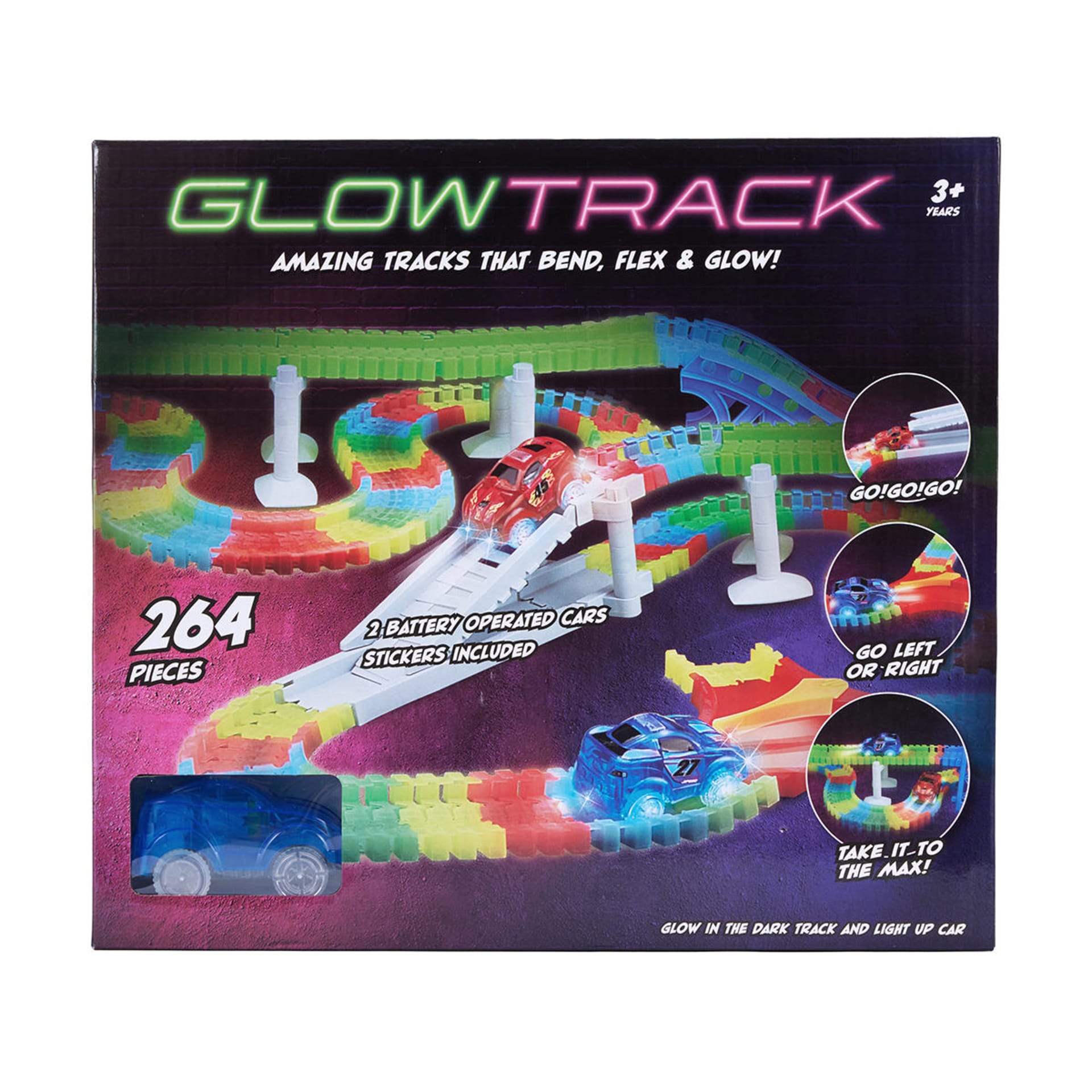 264 Piece Glow Track Playset - Kmart