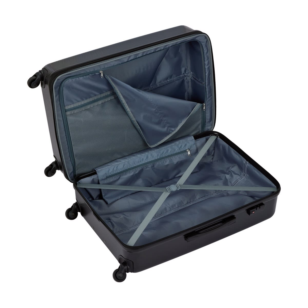 71cm Albany Hard Case 4 Wheels - Graphite - Kmart NZ
