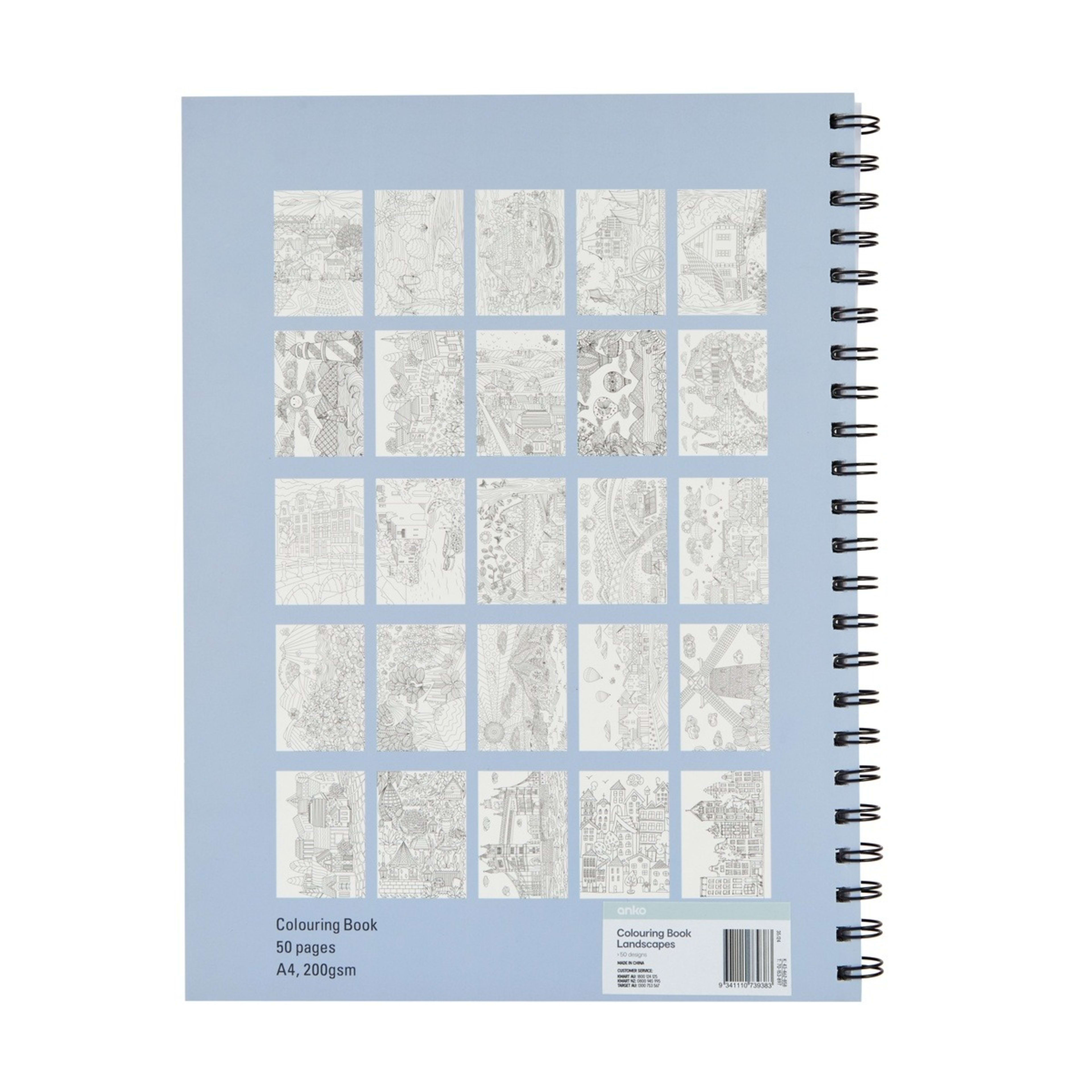 Artist Colouring Book - Landscapes - Kmart