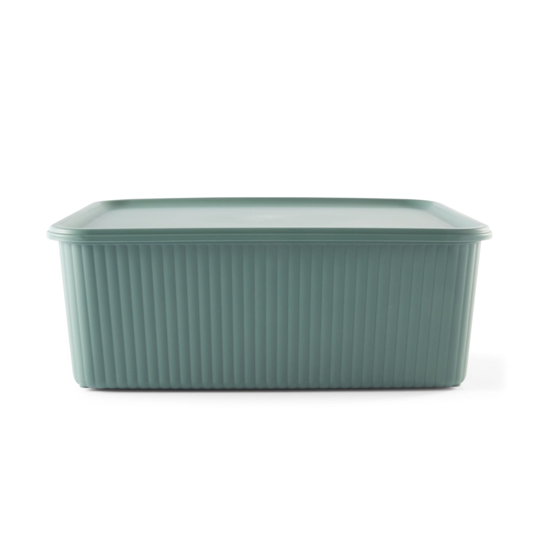 11L Ribbed Container - Green - Kmart
