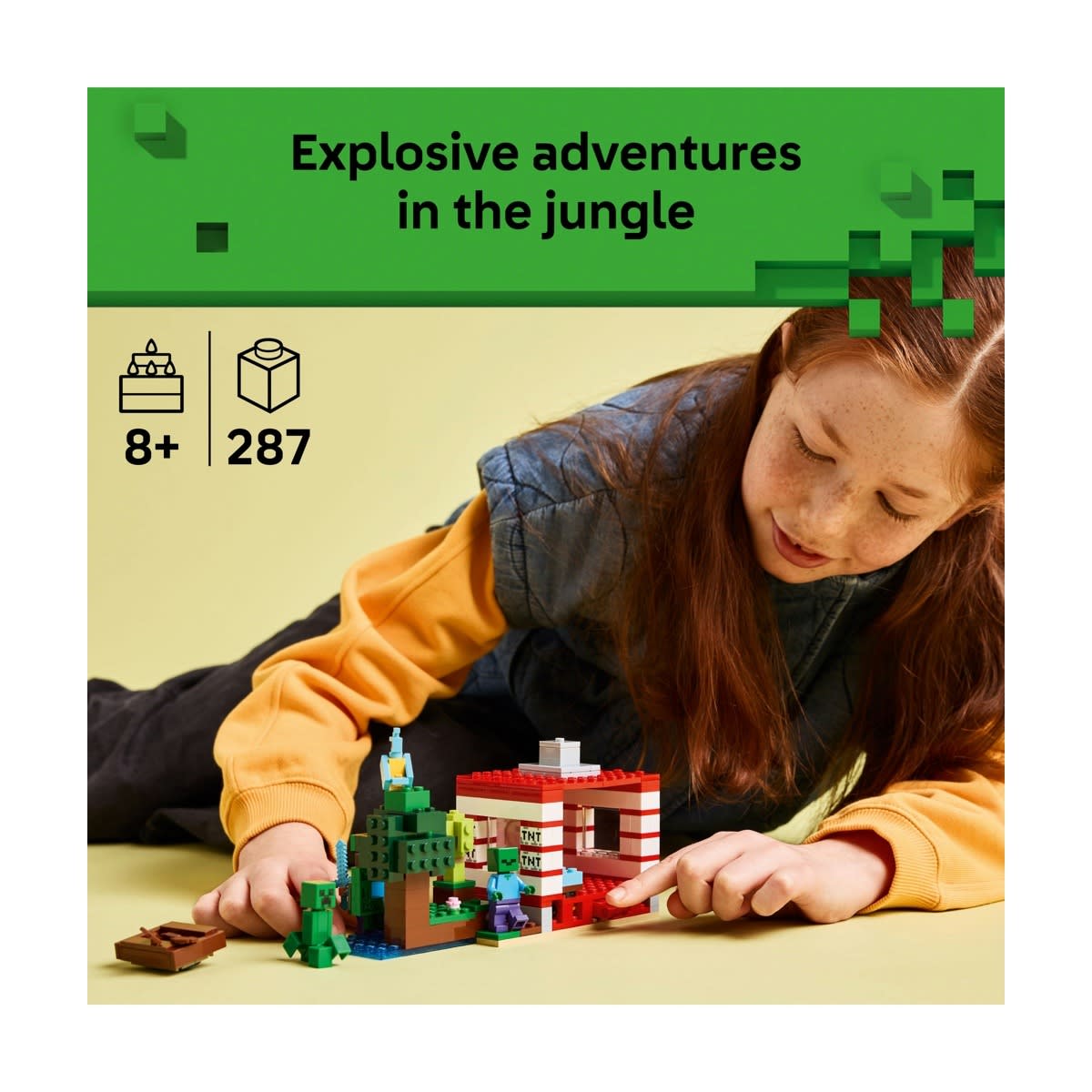 LEGO Minecraft The TNT Jungle House 21275 - Kmart NZ