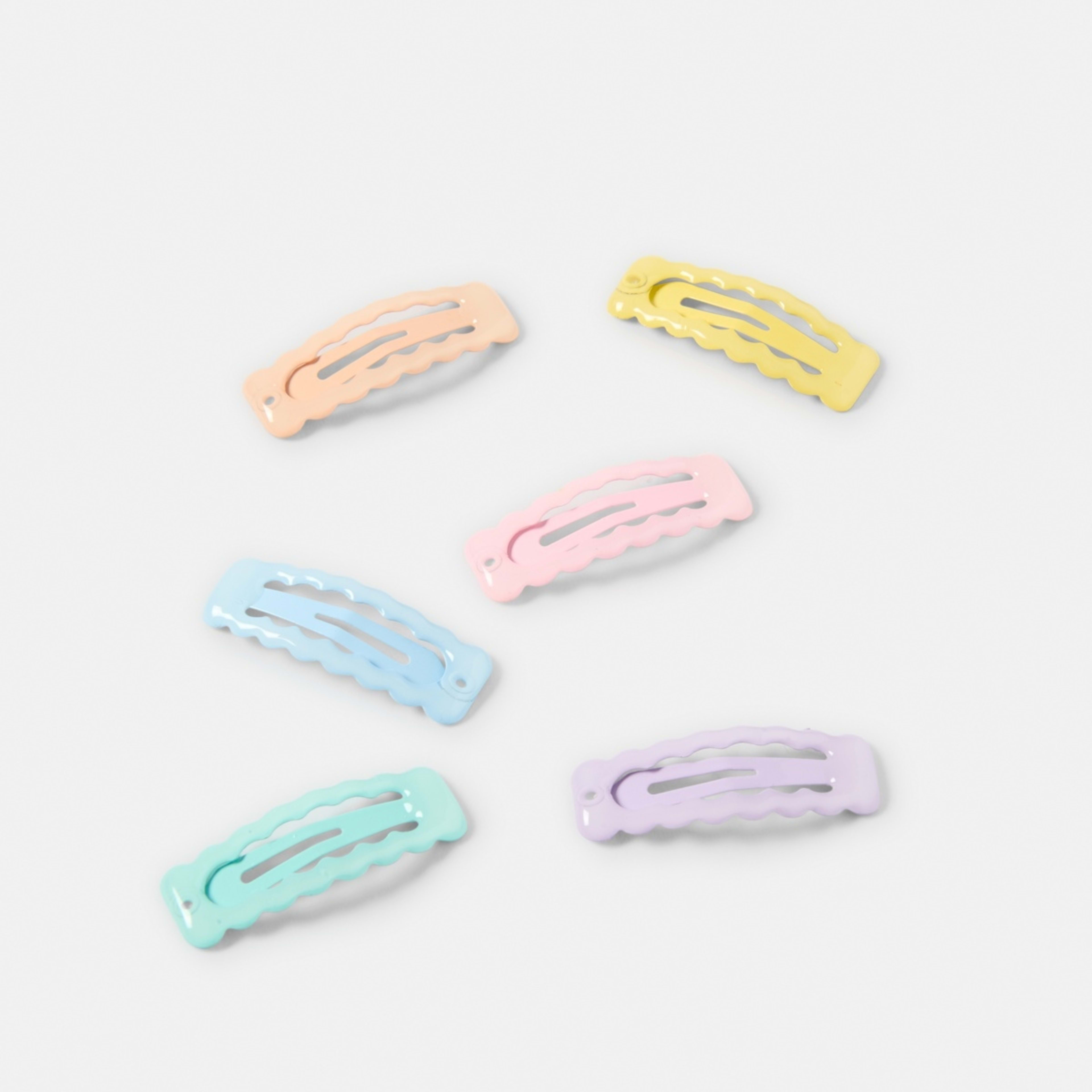 6 Pack Pastel Hair Clips - Kmart NZ