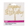 Gold Look Happy Birthday Cake Topper - Kmart