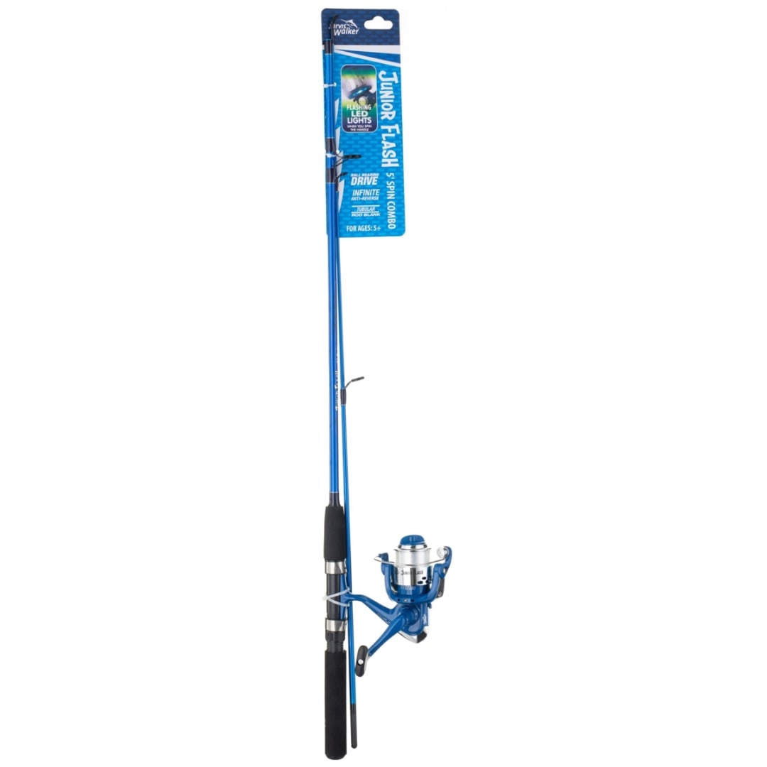 Jarvis Walker Junior Flash Spin Combo - 5ft., Blue - Kmart