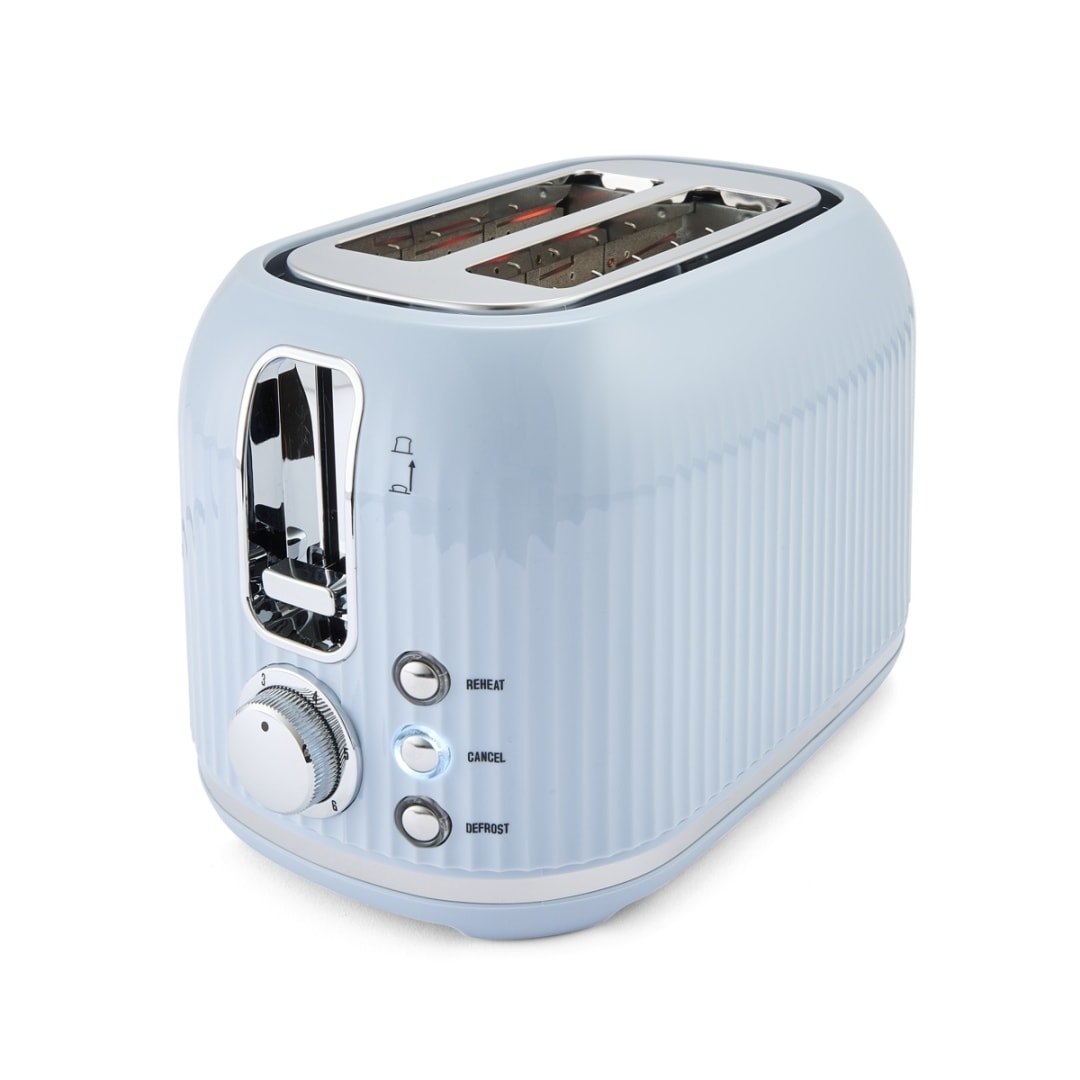 2 Slice Retro Toaster - Blue - Kmart NZ
