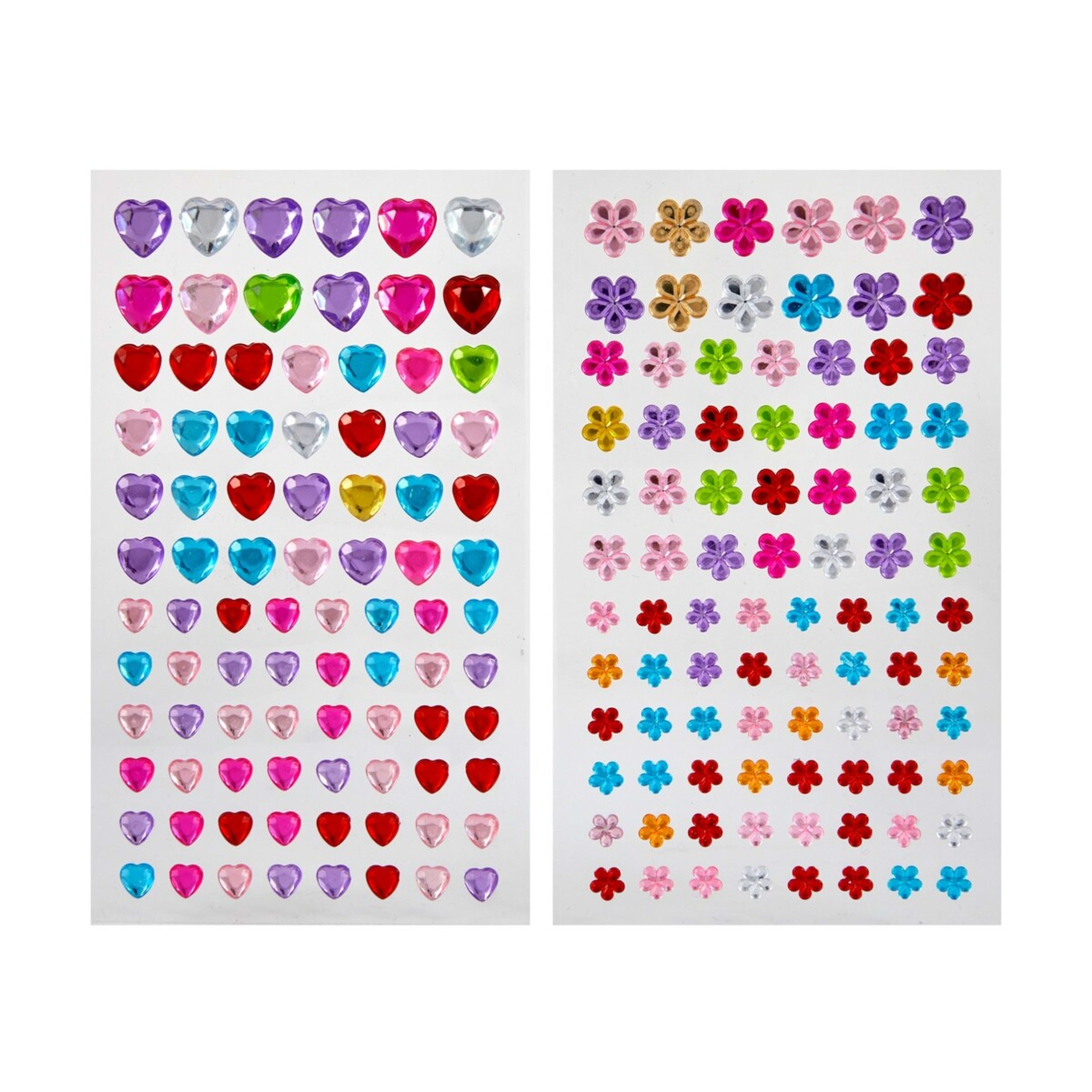 Bling Stickers - Flower and Heart - Kmart