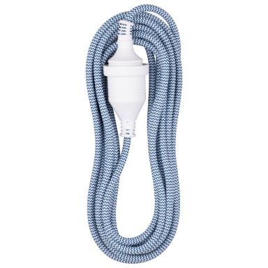 5m Arlec Braided Sheath Extension Lead - Blue - Kmart