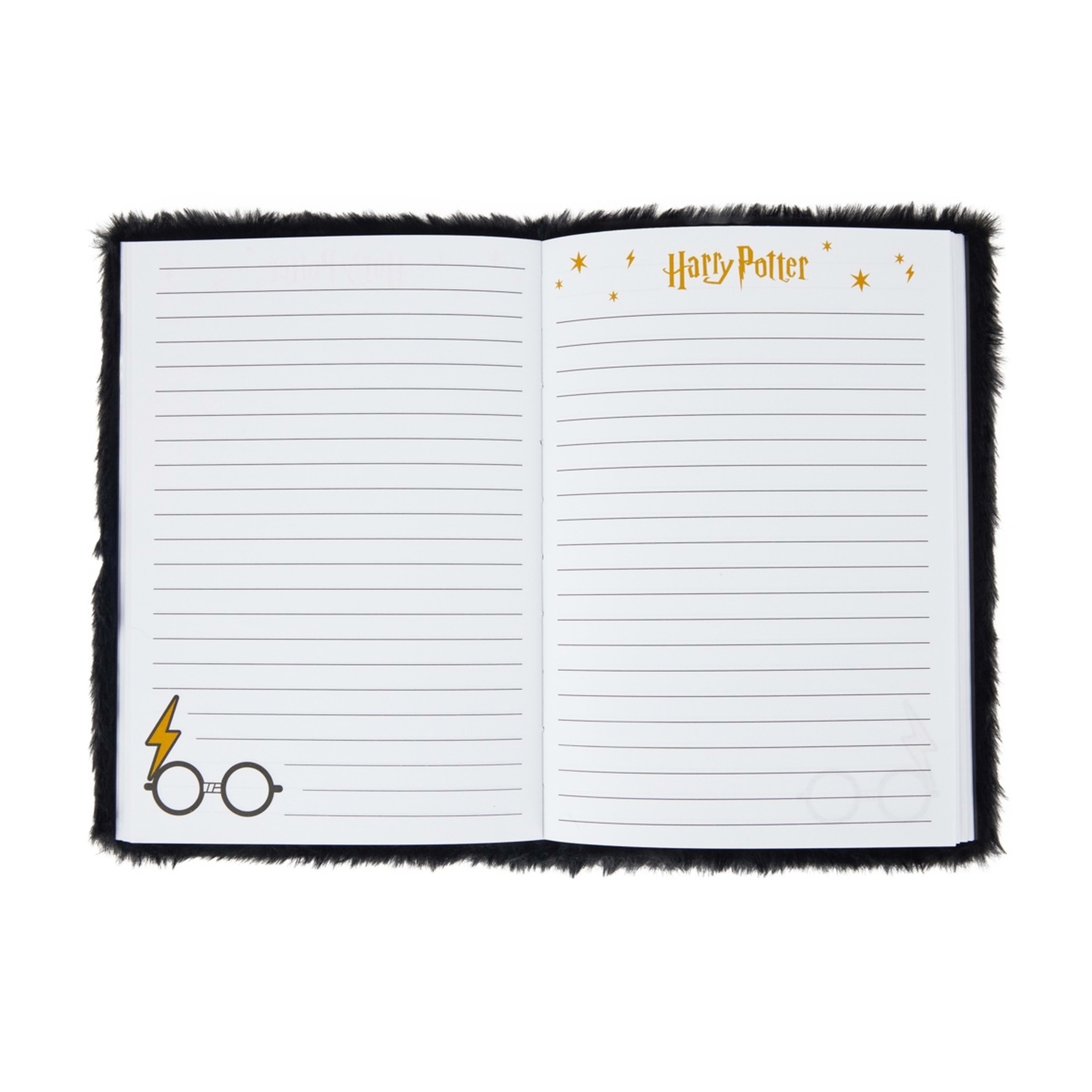Wizarding World Harry Potter A5 Fluffy Journal - Kmart