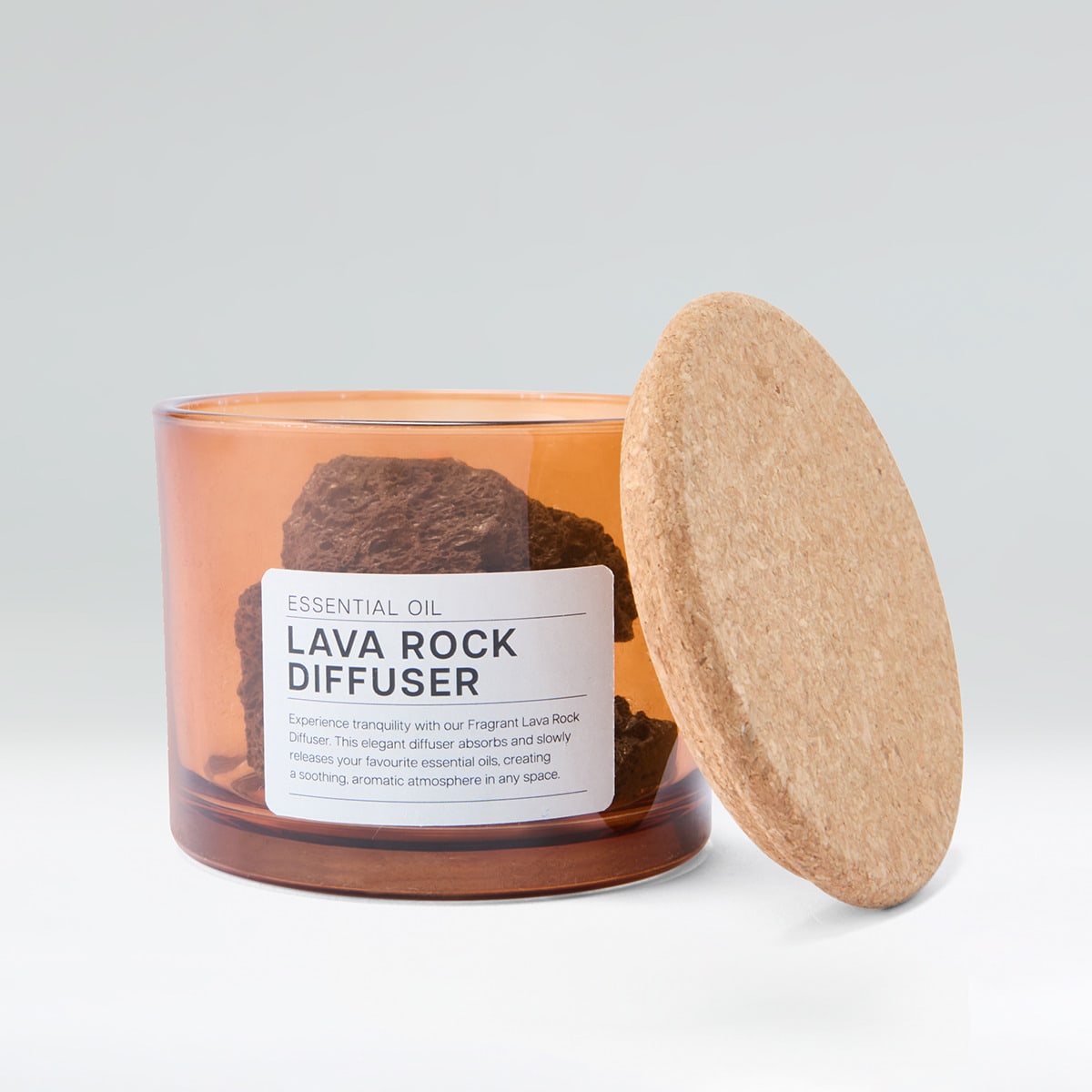 Aroma Lemongrass and Ginger Essential Oil Lava Rock Diffuser 10ml - Kmart