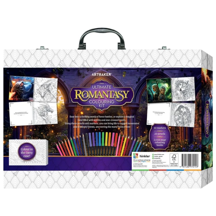 Art Maker Ultimate Romantasy Colouring Kit - Book - Kmart