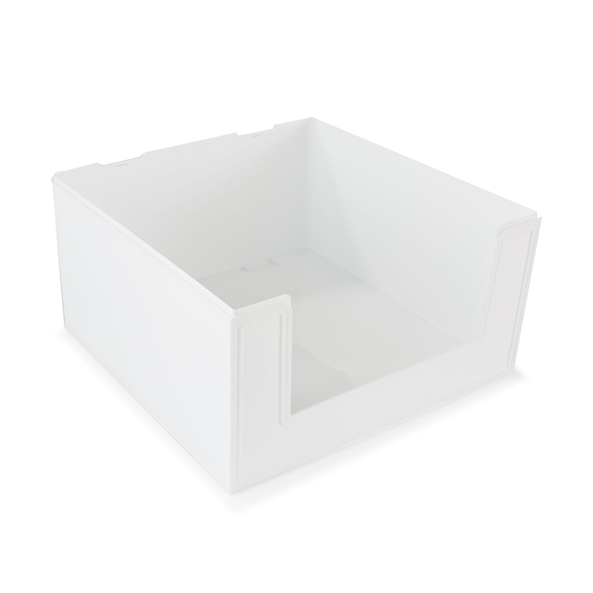 28.5L Modular Open Front Stackable Bin - White - Kmart