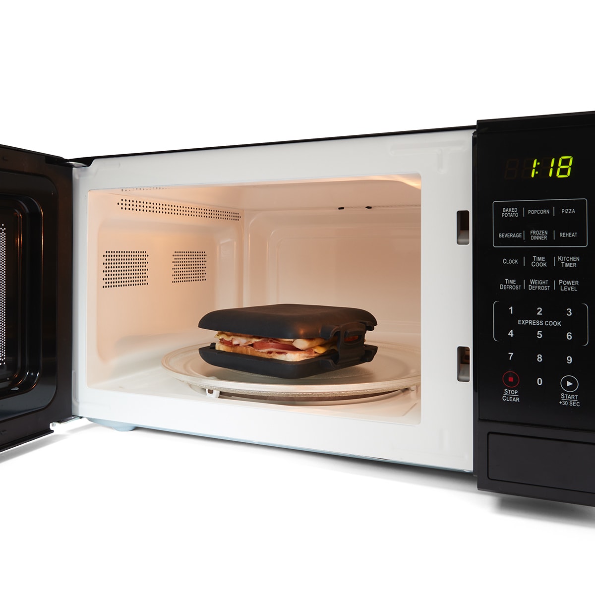 Microwave Toastie Maker - Black - Kmart