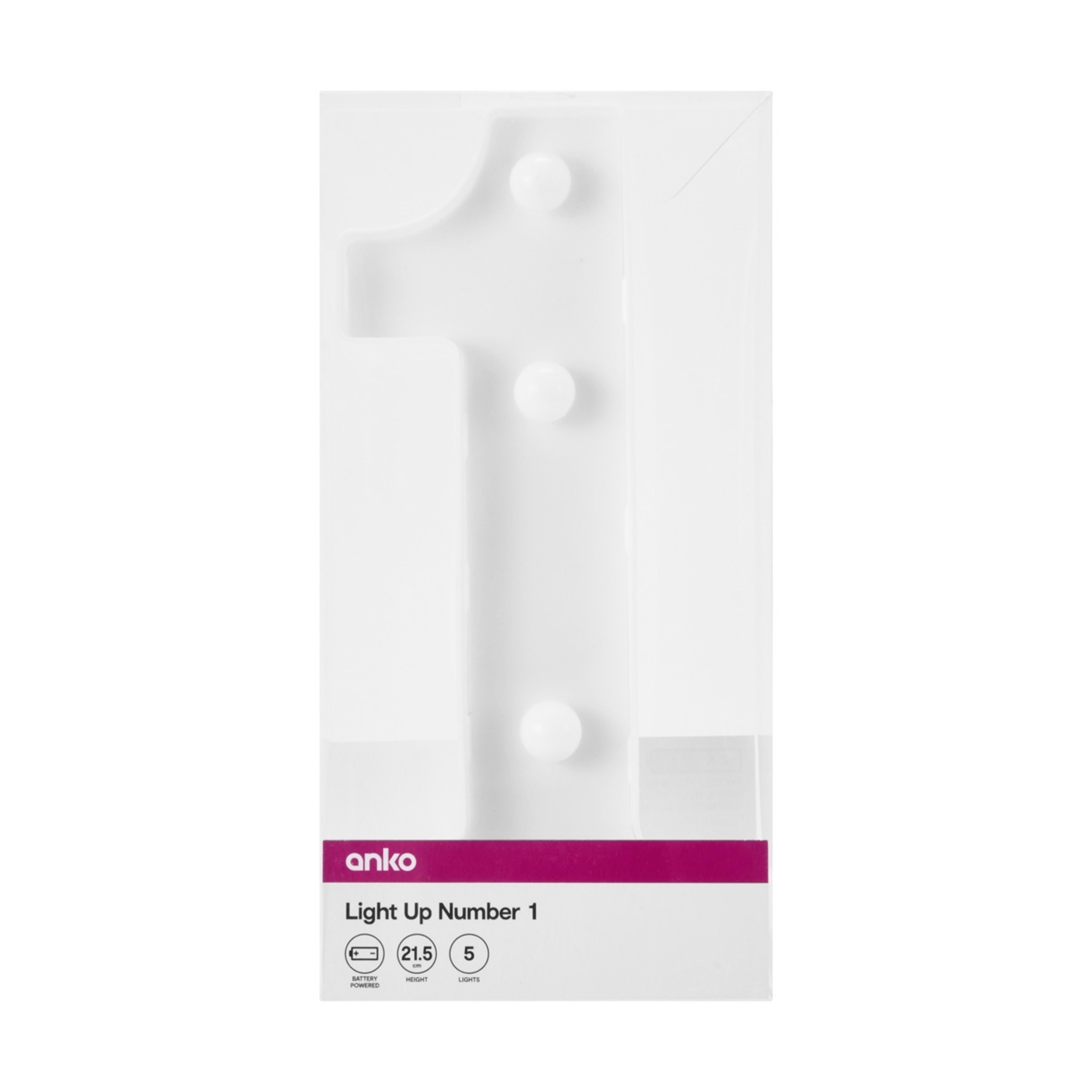 Light Up Number - 1 - Kmart