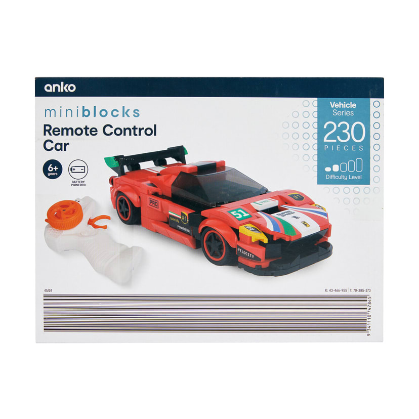 230 Piece Mini Blocks Vehicle Series: Remote Control Car - Kmart