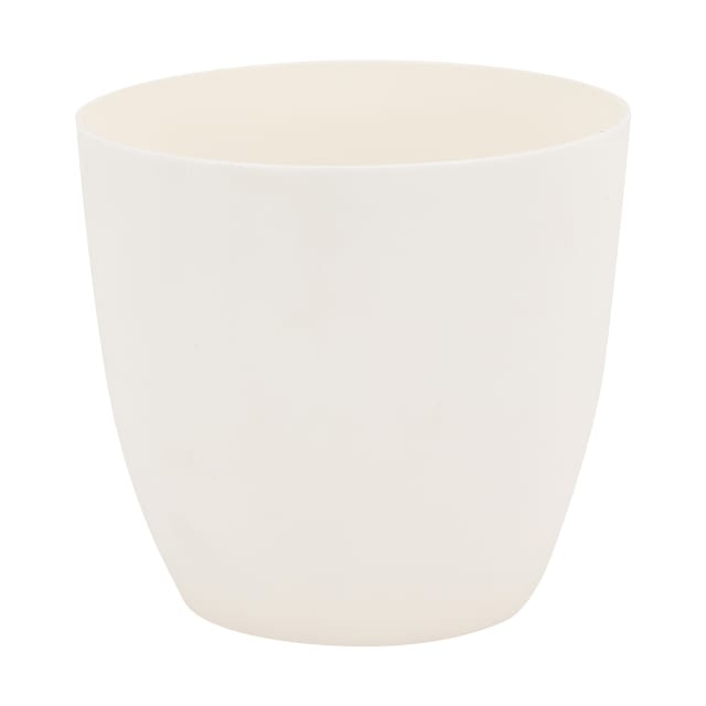12cm Plastic Pot - White - Kmart