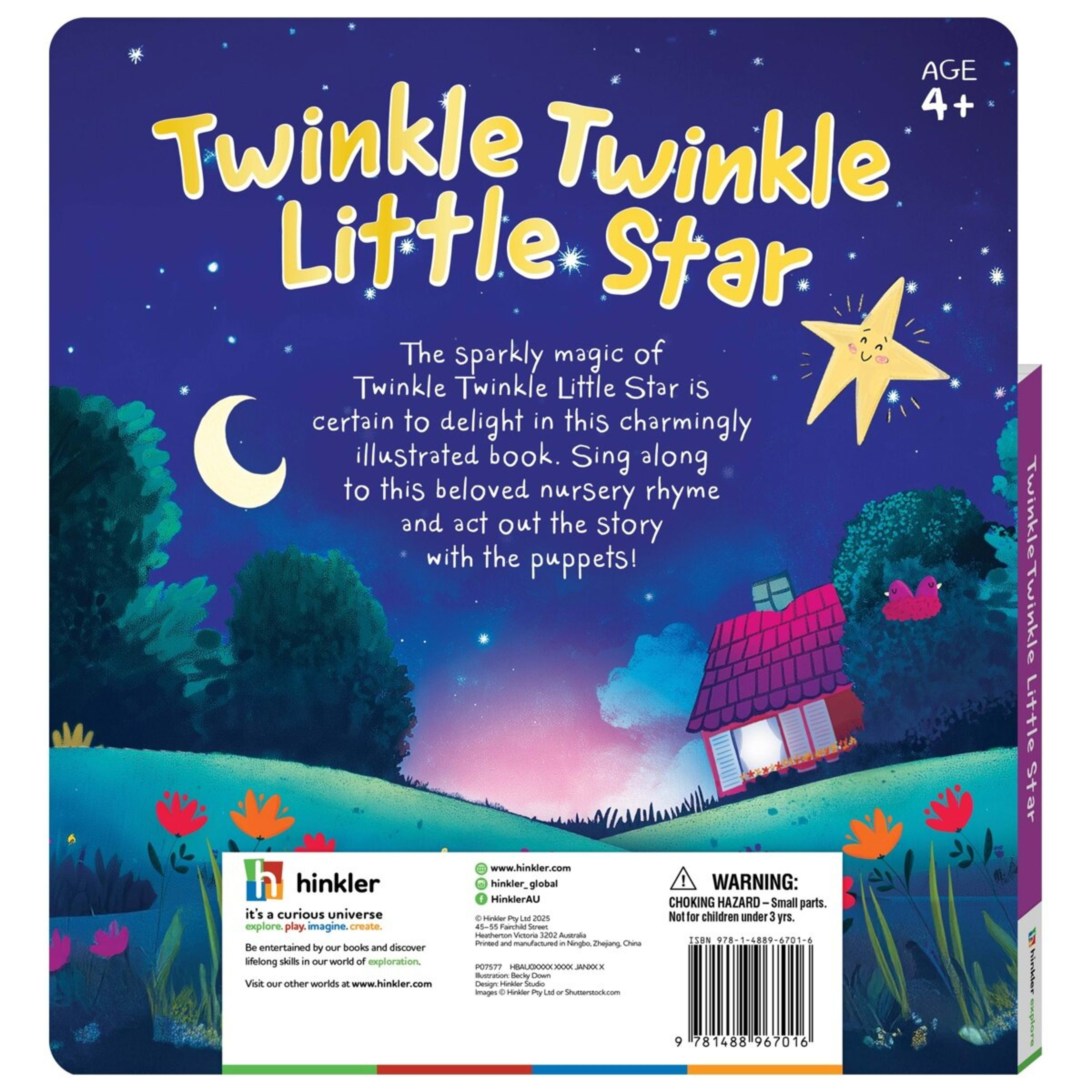 Twinkle Twinkle Little Star Finger Puppet Book - Kmart