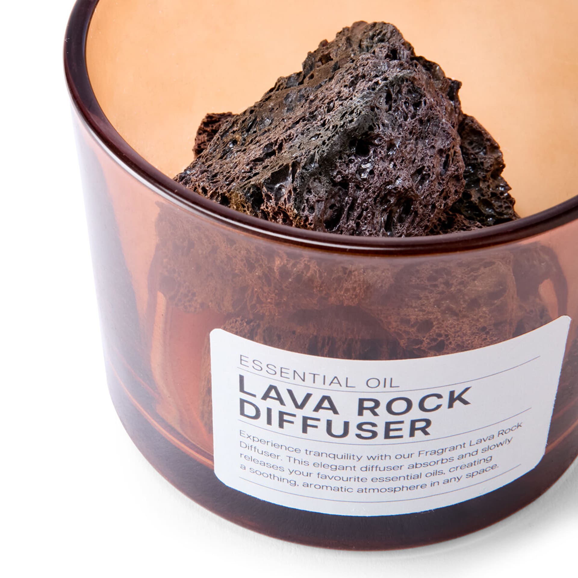 Aroma Lemongrass and Ginger Essential Oil Lava Rock Diffuser 10ml - Kmart