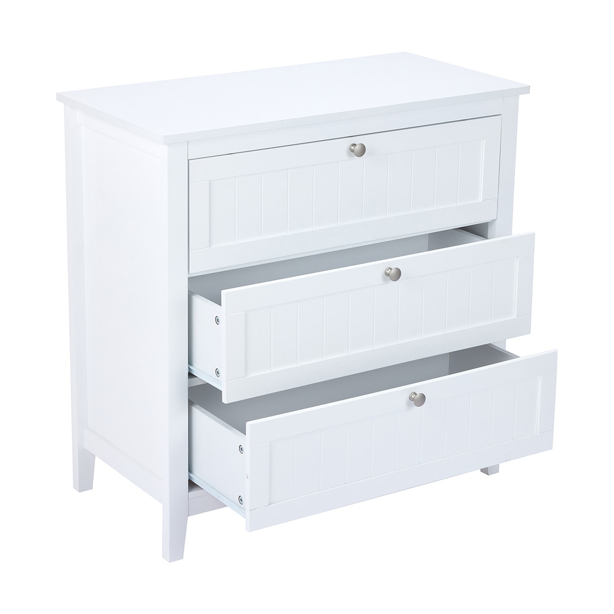 Hamptons 3 Drawer Chest - Kmart
