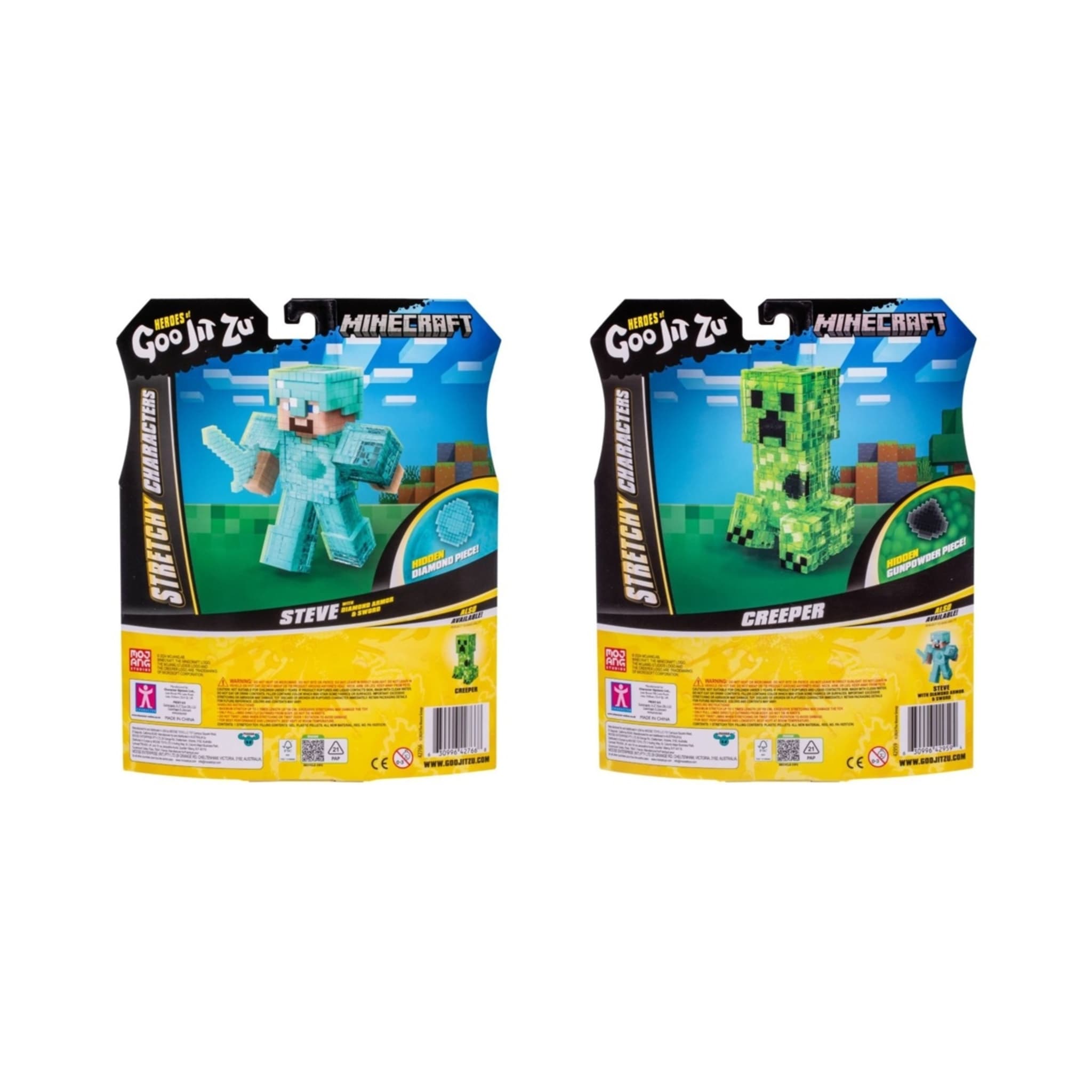 Heroes of Goo Jit Zu Minecraft Stretchy Character Playset - Assorted ...
