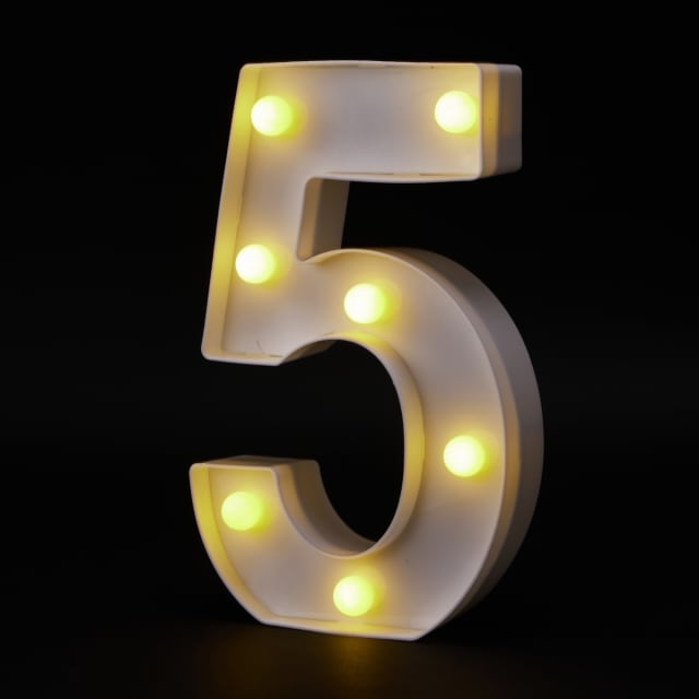 Light Up Number - 5 - Kmart