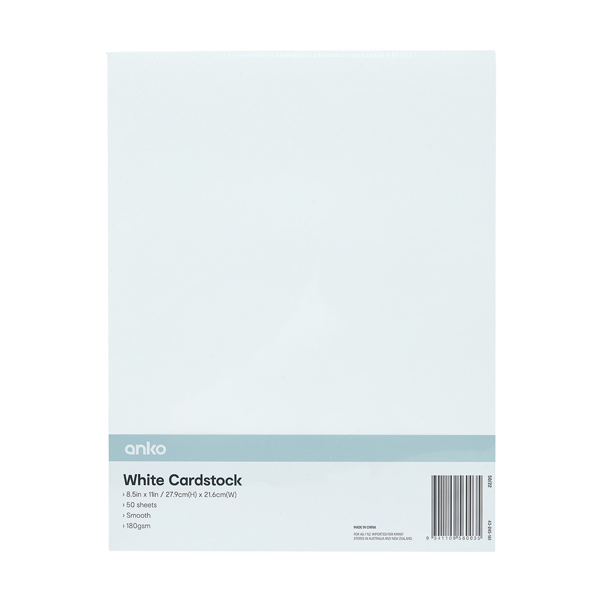 50 Pack Cardstock - White - Kmart