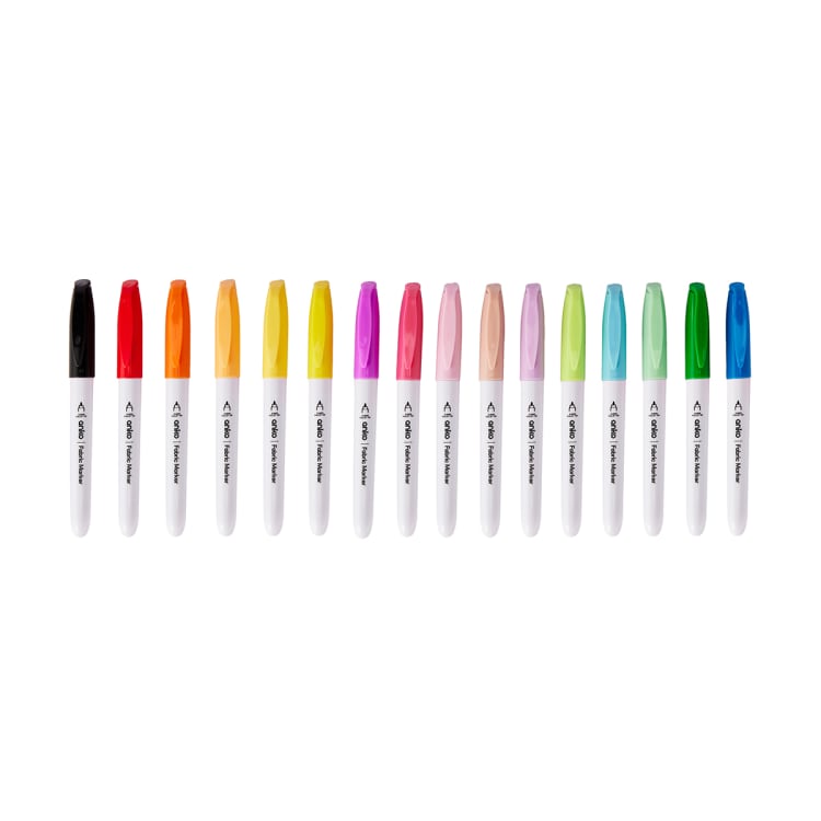 16 Pack Fabric Markers - Kmart