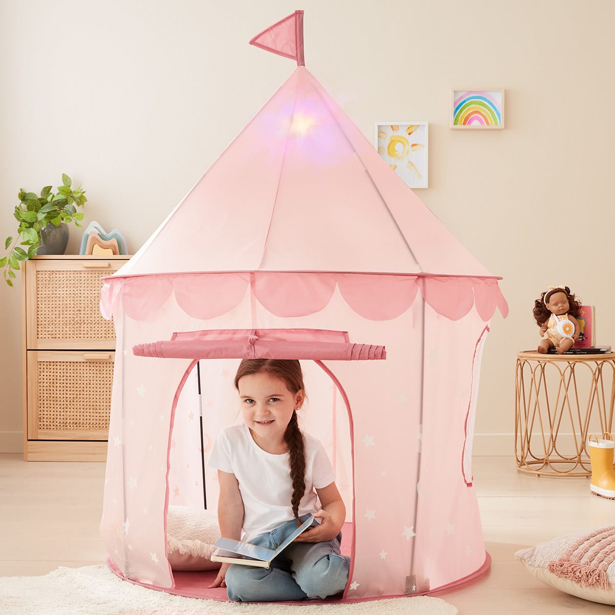 Light Up Play Tent - Pink - Kmart