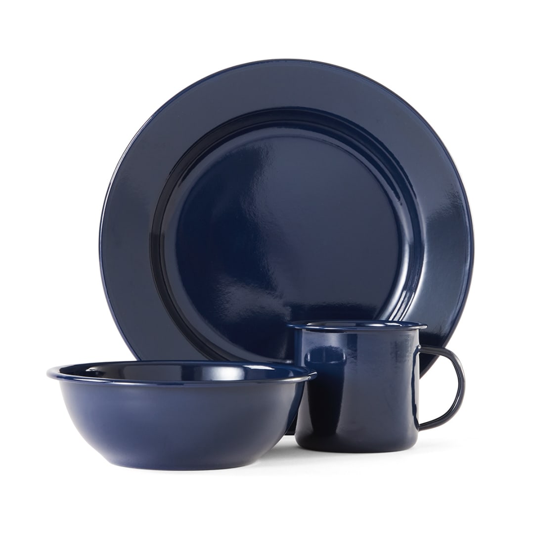 12 Piece Enamel Dinner Set - Kmart
