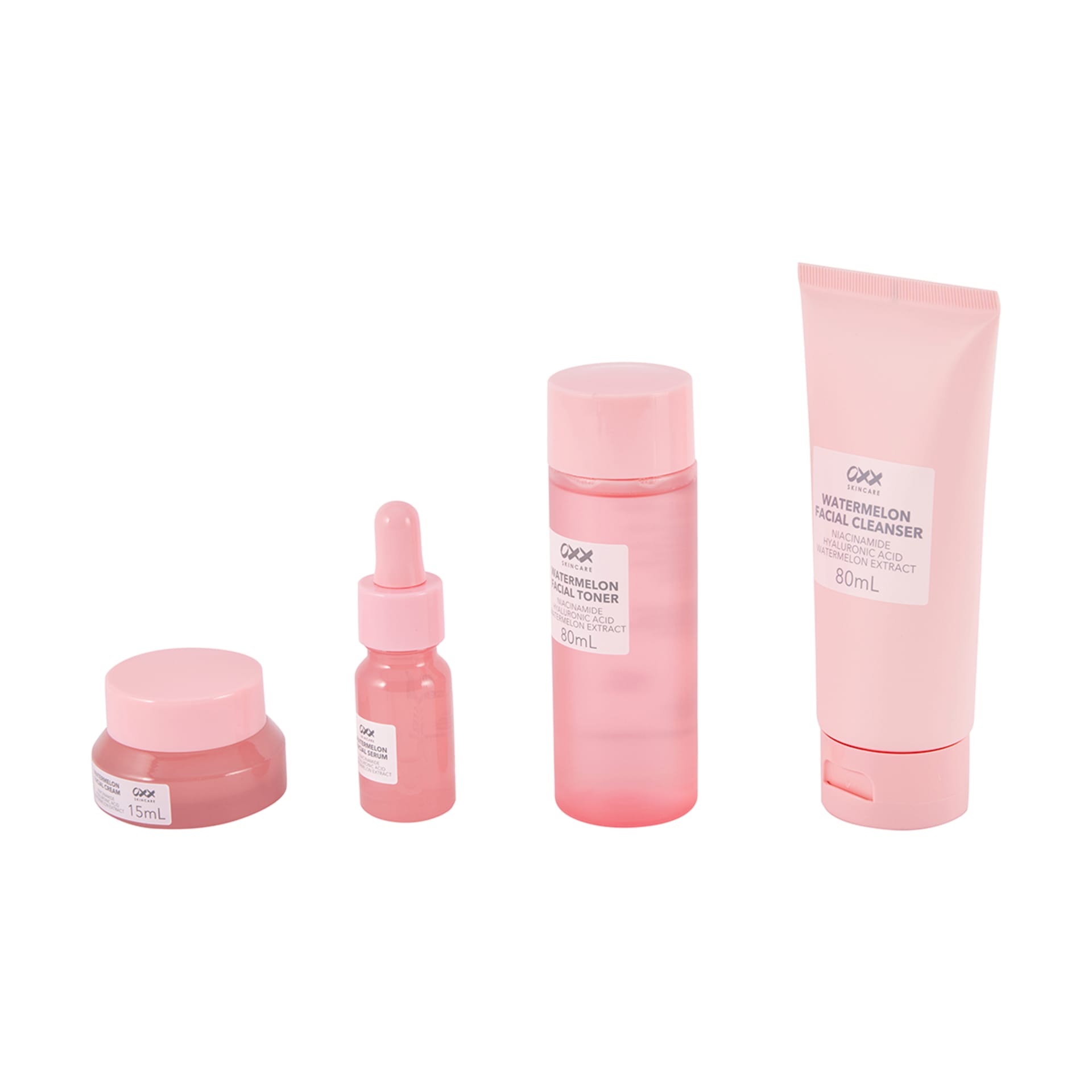 OXX Skincare Watermelon Mini Skin Kit - Niacinamide and Hyaluronic Acid ...