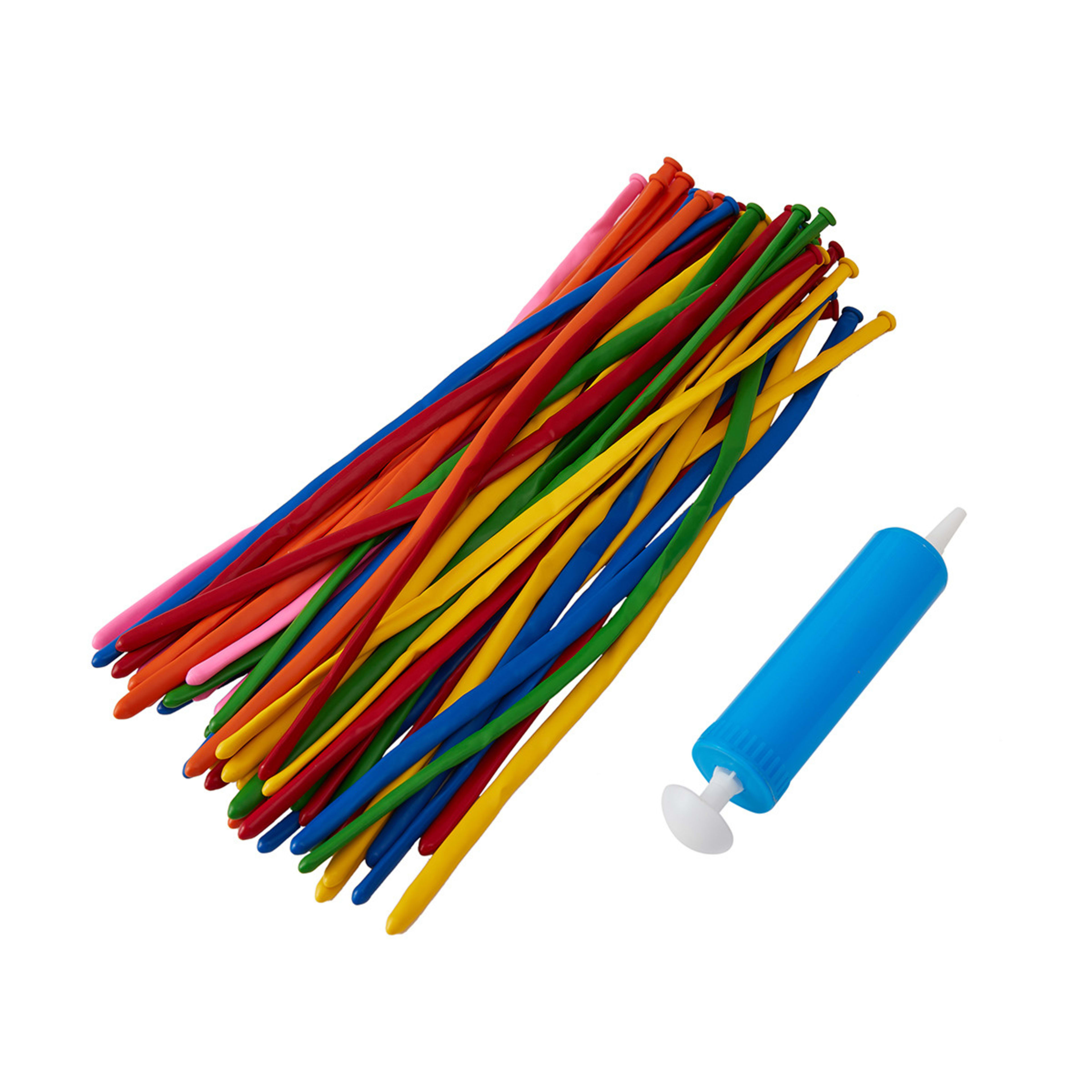 50 Pack Twist Balloons with Pump - Kmart