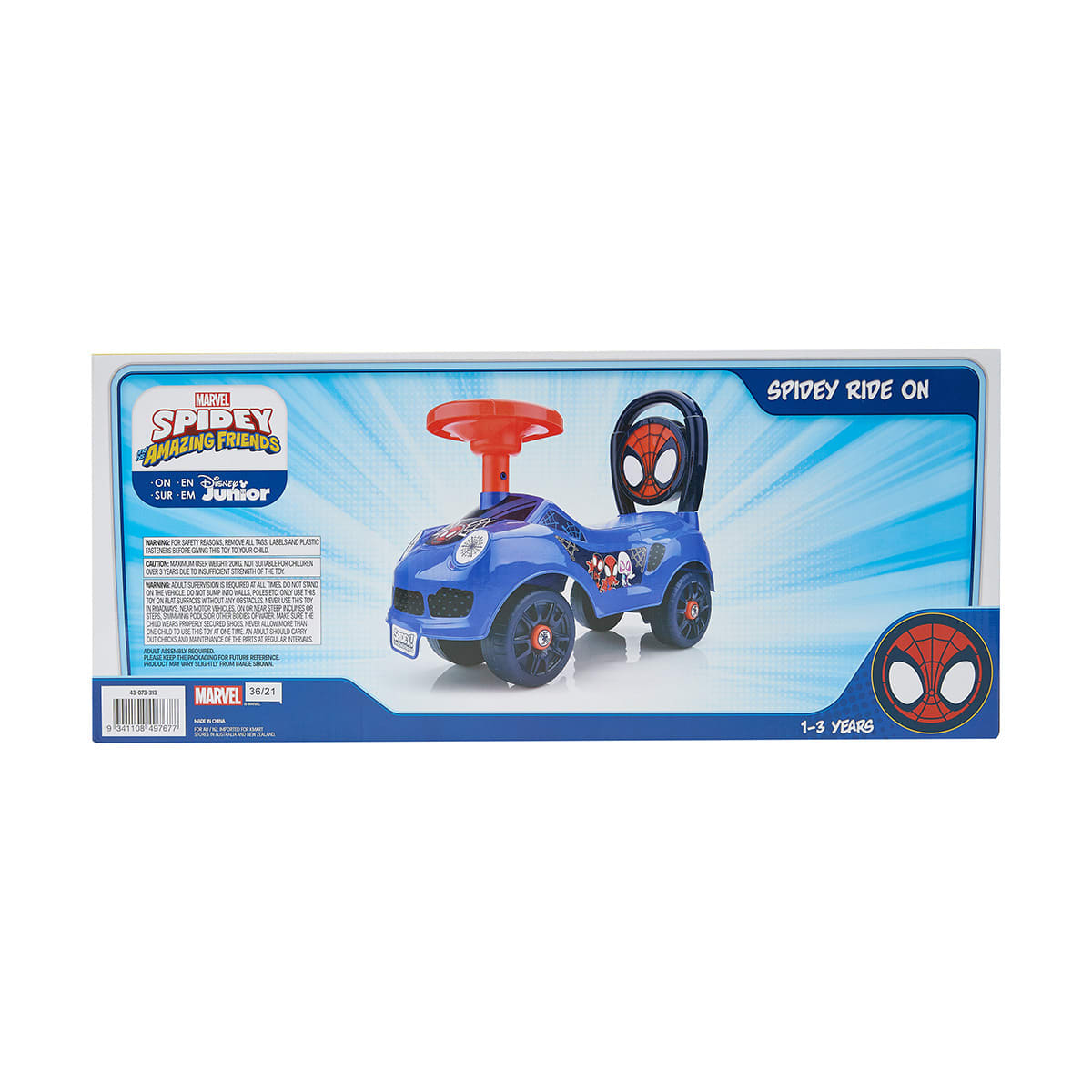 Disney Junior Marvel Spidey & His Amazing Friends Spidey Ride On - Kmart