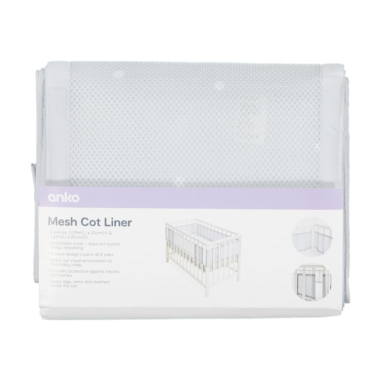 2 Piece Mesh Cot Liner - Kmart