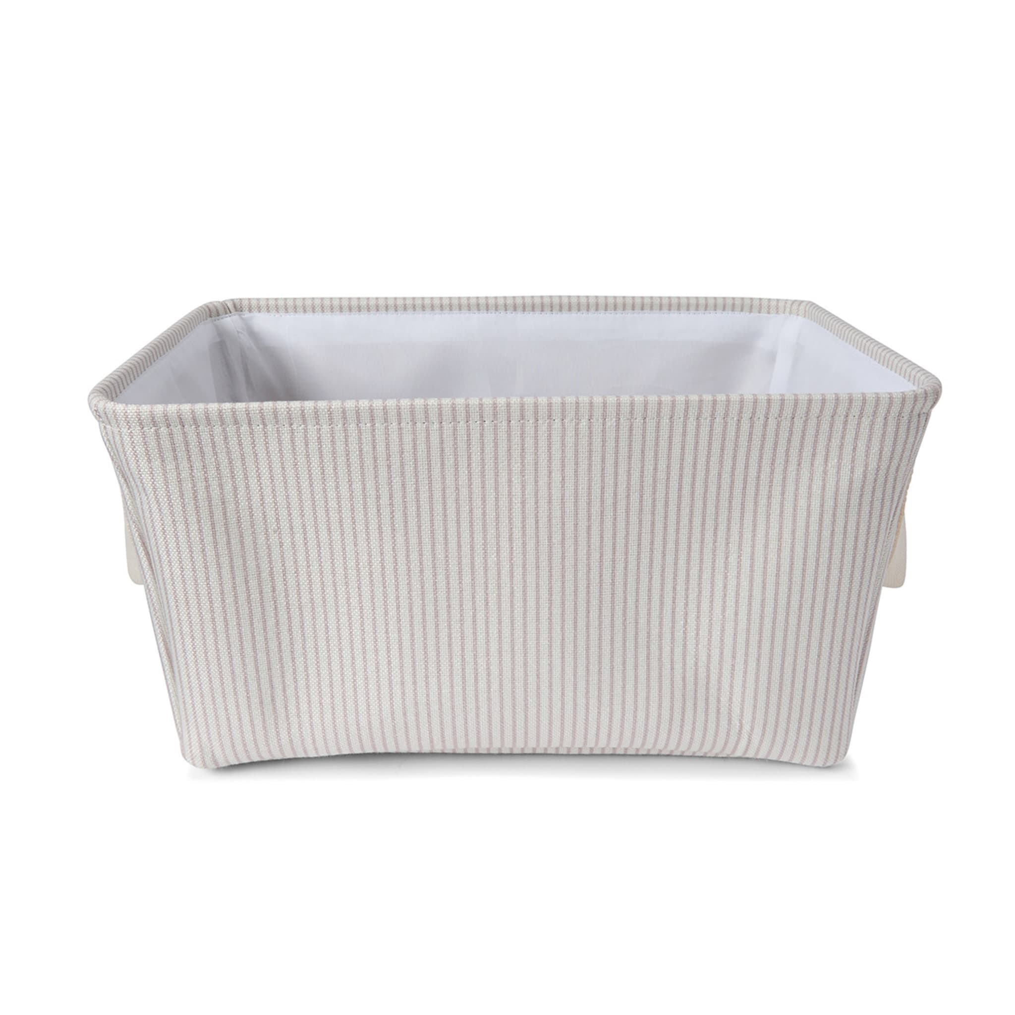 Rectangle Stripe Basket - Beige - Kmart