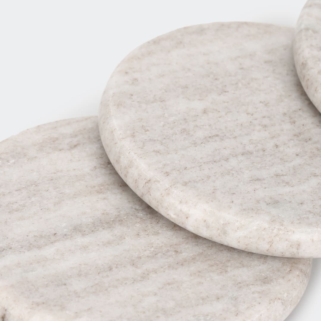 4 Pack Marble Coasters - Kmart