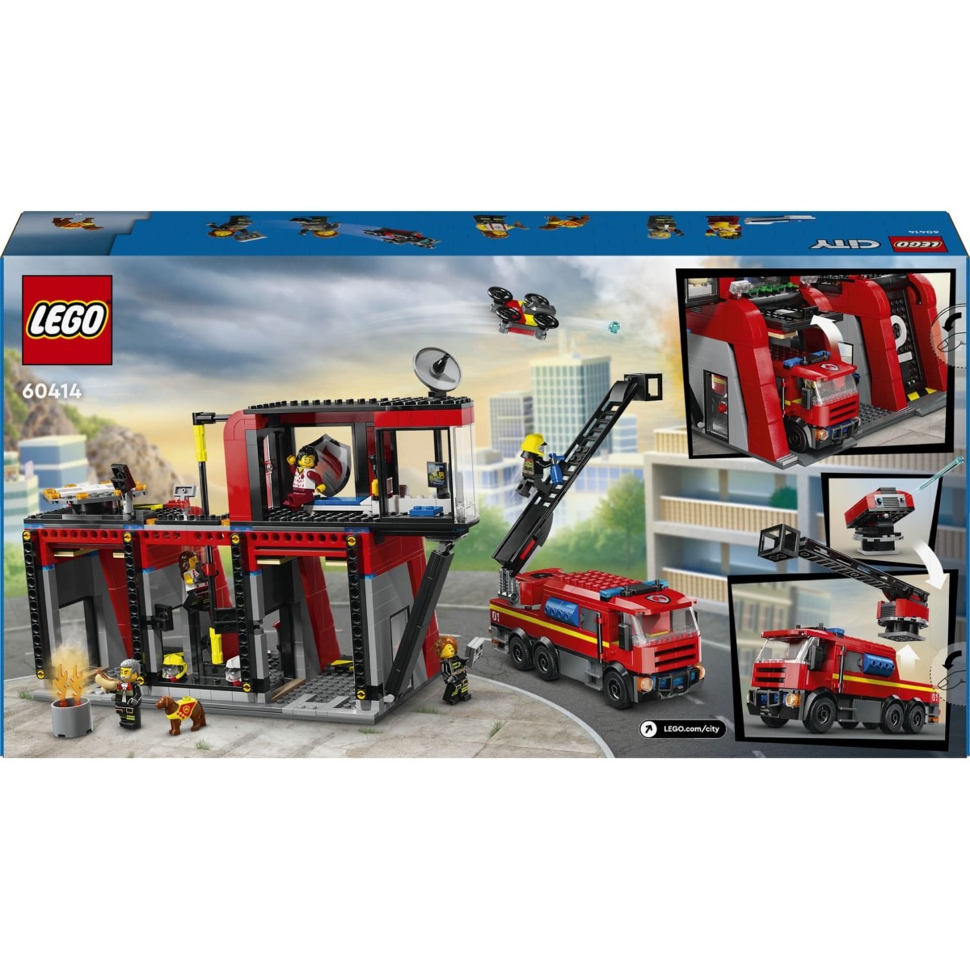 LEGO City Fire Station with Fire Truck 60414 - Kmart