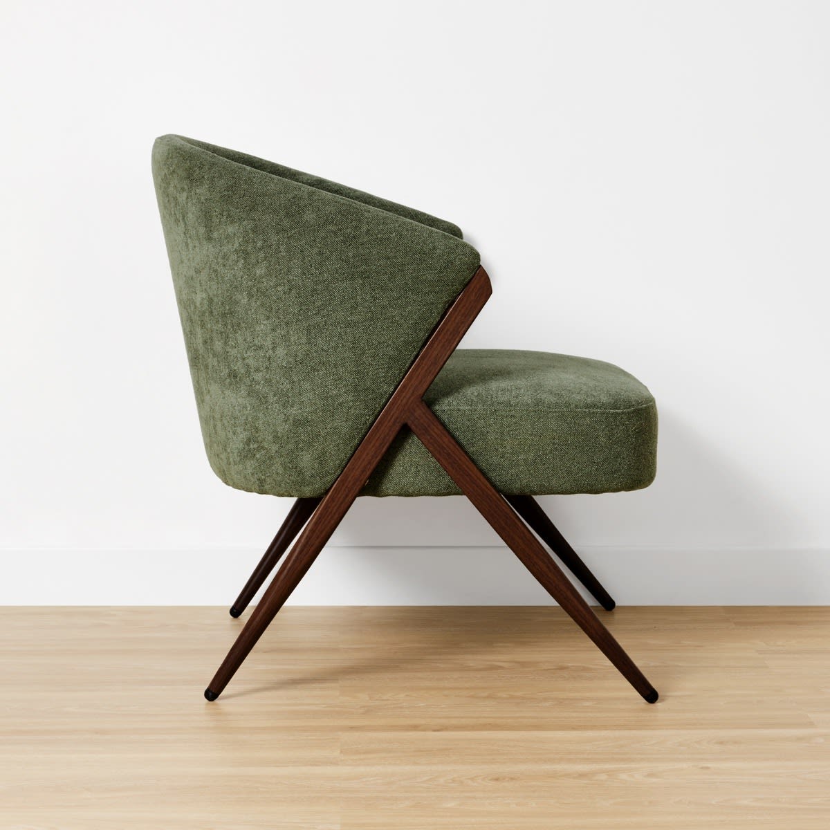 Asker Lounge Chair Walnut - Kmart