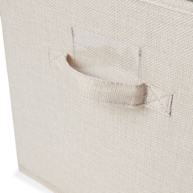 Linen Look Storage Box - Kmart