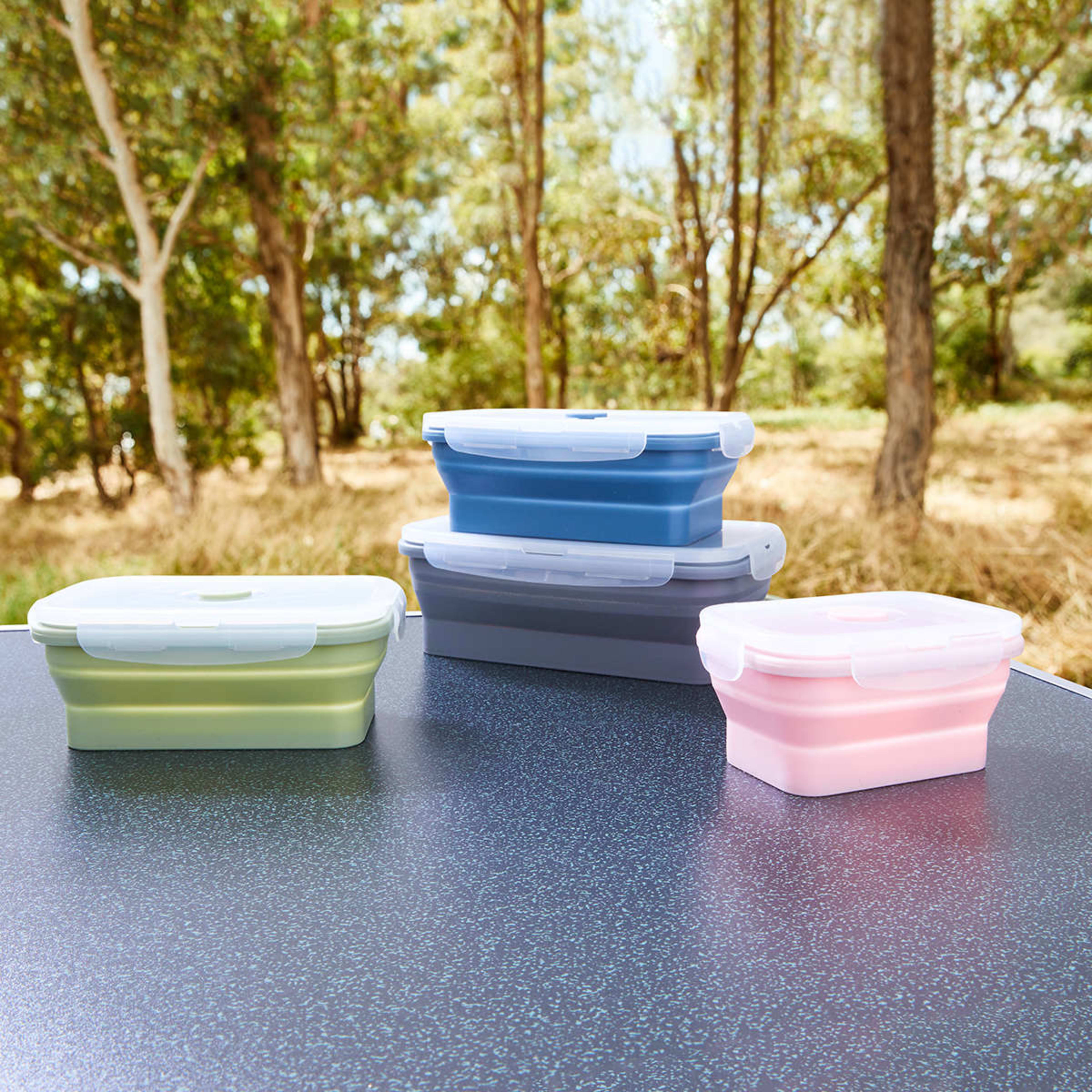 4 Piece Silicone Collapsible Container - Kmart