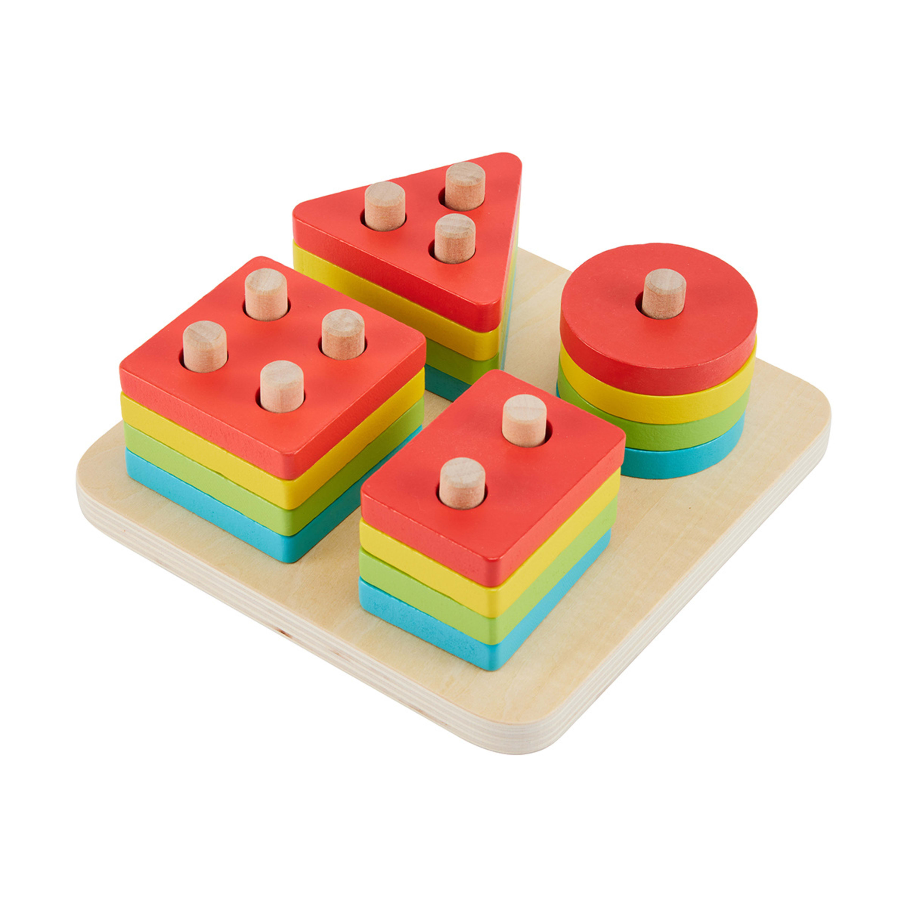 Wooden Multi Shape Stacker - Kmart
